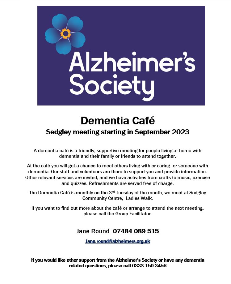 Dementia Cafe - Sedgley | Dudley CI